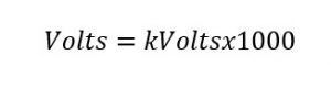 kV to volts - Calculator how to convert in 1 step, table and formula