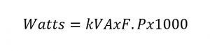 kVA to Watts - How to calculate, examples, table and formula