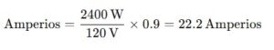 Calculadora de Watts a Amperios – Formula, tablas rápidas, Precisas y ...