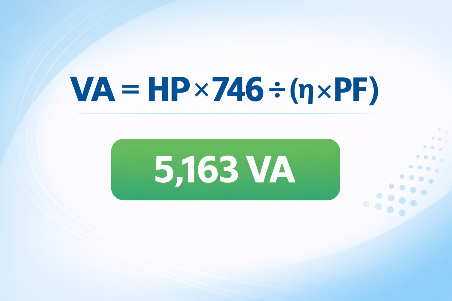 HP to VA Calculator – Convert Horsepower to VA Easily