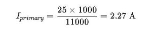 How to Calculate Primary and Secondary Current in a Transformer