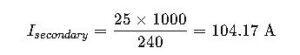 How to Calculate Primary and Secondary Current in a Transformer