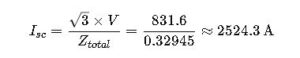Transformer Short-Circuit Current Calculation