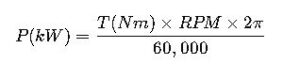 RPM to kW Conversion Calculator, Formula, Chart & Real Examples