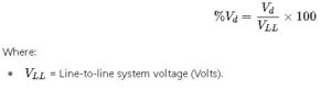 Three-phase Voltage Drop Calculation: Formulas, Tables
