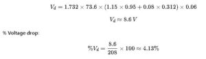 Three-phase Voltage Drop Calculation: Formulas, Tables