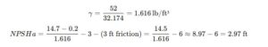 Pump Suction and Discharge Pressure Calculator