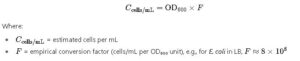 Optical Density (OD₆₀₀) Calculator: Accurate Cell Concentration