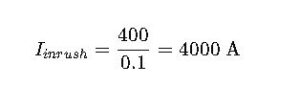 Inrush Current Calculator – IEEE & IEC Standards, Formulas