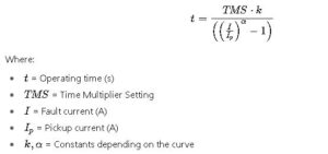 Overcurrent and Inverse-Time Relay Selection Calculator
