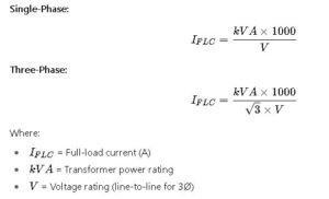 Transformer Overcurrent and Overload Protection Calculator – NEC