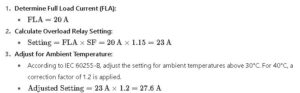 Overload Relay Calculator – IEC: Accurate Motor Protection