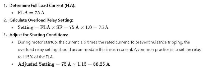 Overload Relay Calculator – IEC: Accurate Motor Protection