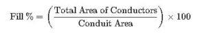 Conduit and Cable Tray Fill Calculator – NEC