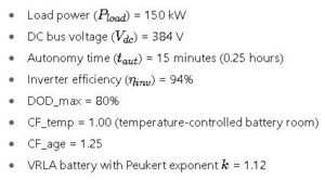 UPS Battery Sizing Calculator – IEEE & IEC Guide with Formulas