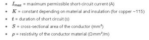 Accurate Short-Circuit Current in Cables Calculator – IEC