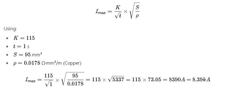 Accurate Short-Circuit Current in Cables Calculator – IEC