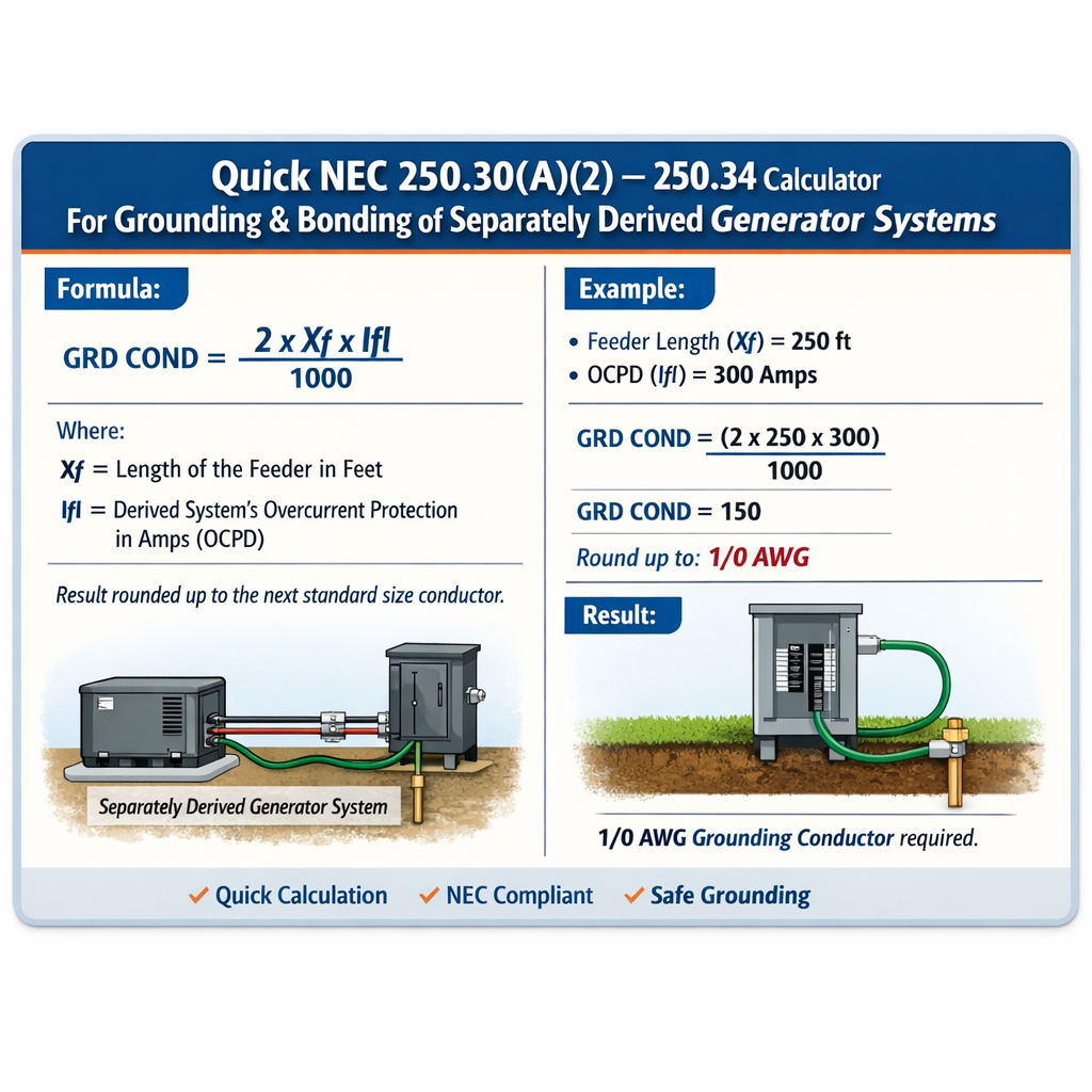 Quick NEC 250.30/250.34 Calculator for Grounding & Bonding of ...